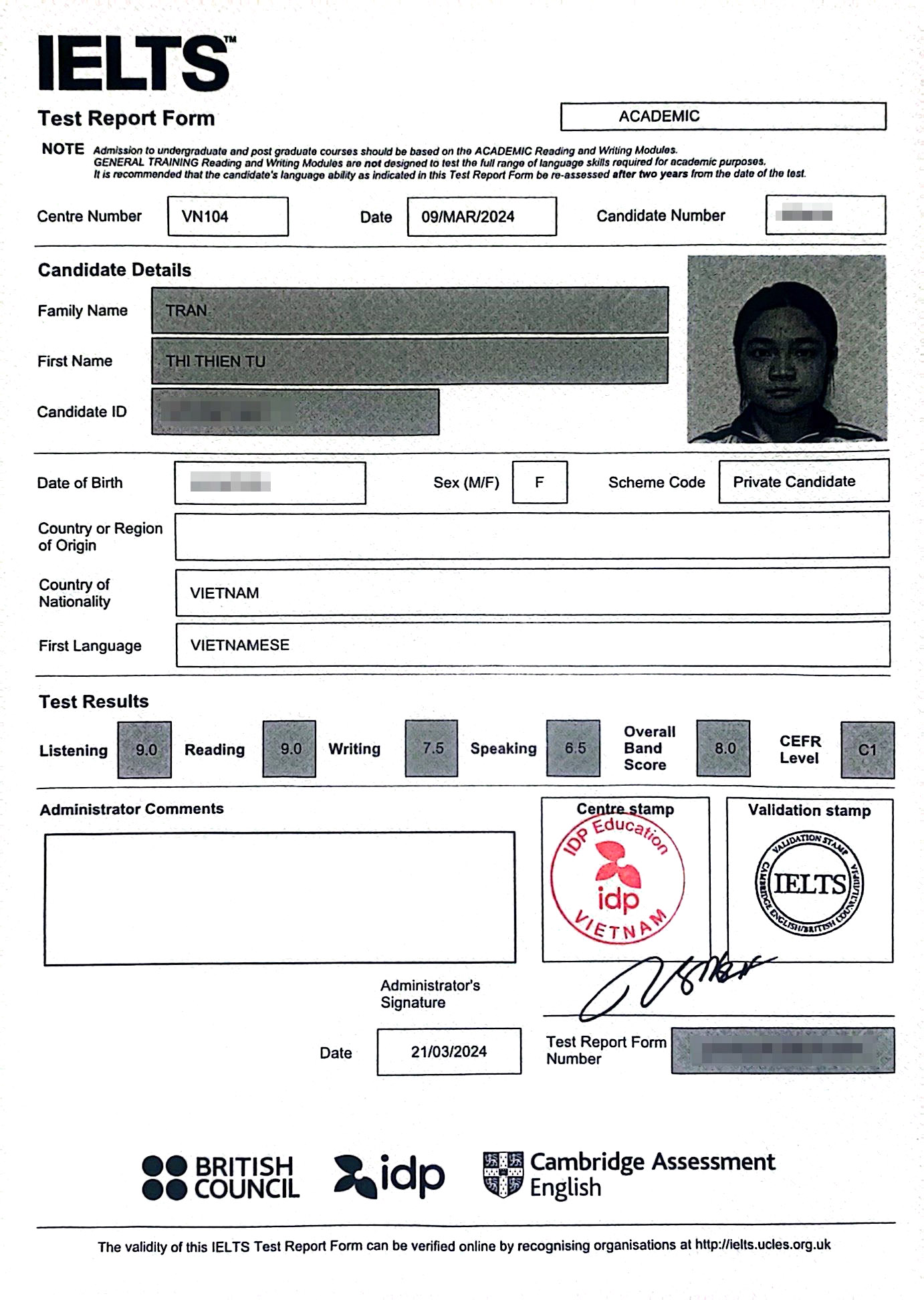 Khóa học IELTS ADVANCED